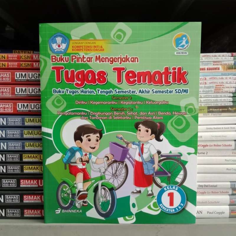 Jual Buku Pintar Mengerjakan Tugas Tematik Sd Kelas 1 2 3 4 5 6 Revisi