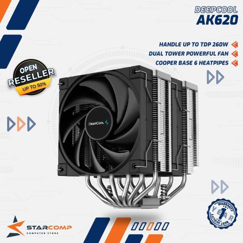 Jual Deepcool AK620 Heatsink Dual Tower CPU Cooler di Seller Starcomp ...