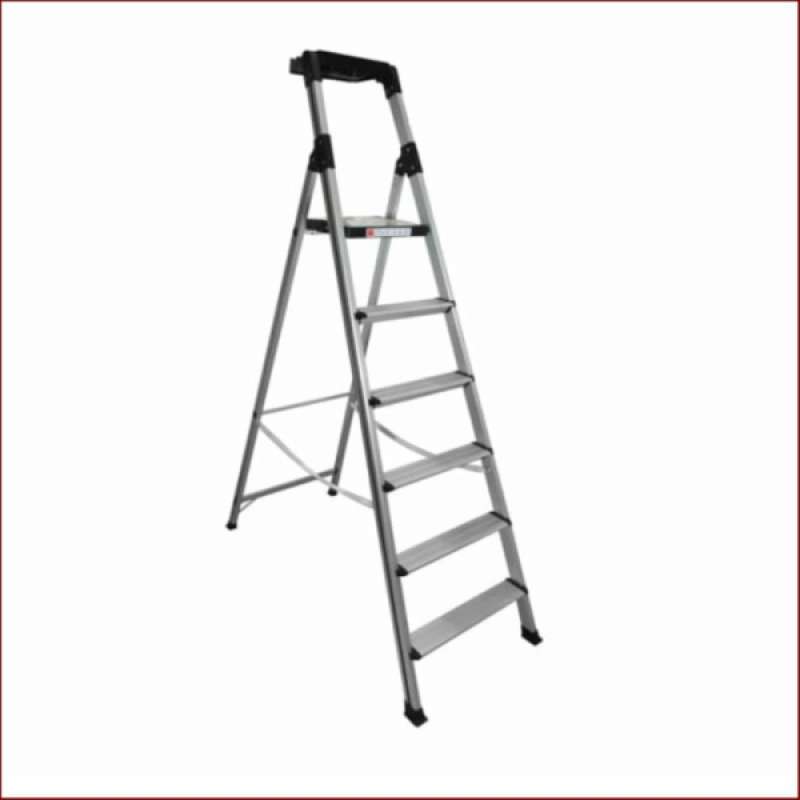 Promo Krisbow Tangga Aluminium Dengan Handle 6 Step - Putih Diskon 15% ...