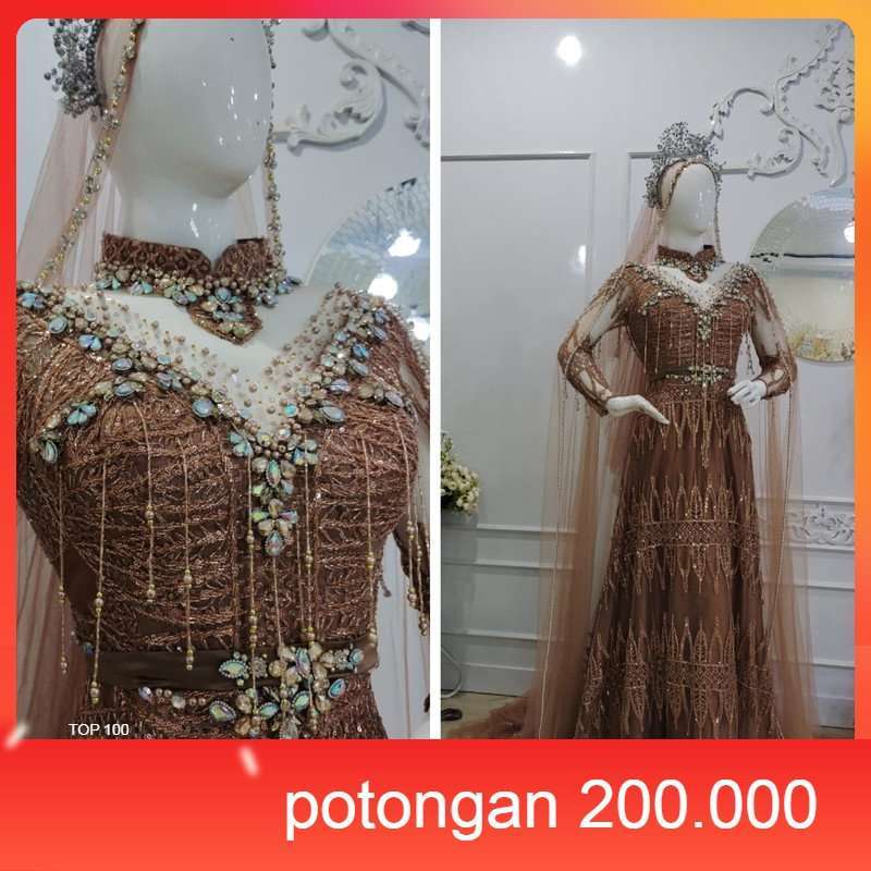 Promo Baju pakaian gaun pengantin busana pernikahan wanita gown dress ...