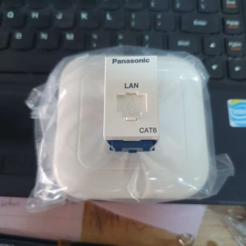 Promo OUTLET DATA CAT6 CAT 6 SET + FRAME ENGKEL PANASONIC WIDE SERIES ...