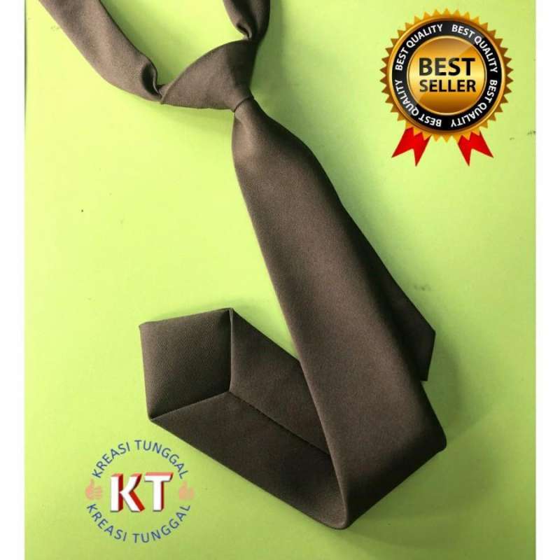 Jual Dasi Coklat Polos Satpam/security Model Baru Di Seller ...