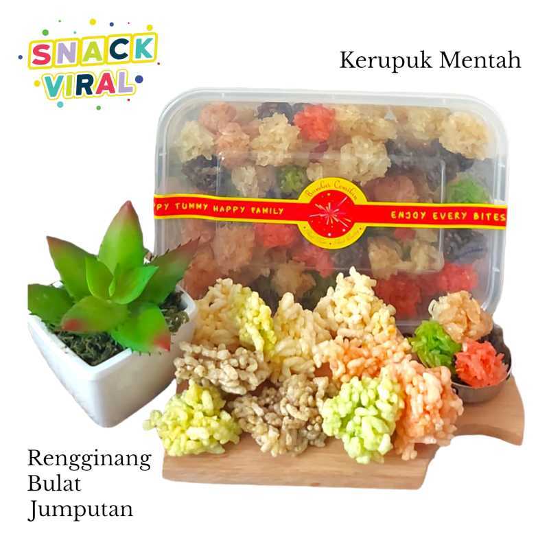 Promo Snack Viral - Kerupuk Rengginang Jumputan Rasa 5in1 - Krupuk ...