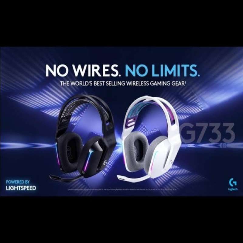 Jual Headset Gaming Wireless Logitech G733 Lightspeed Ultra Lightweight ...