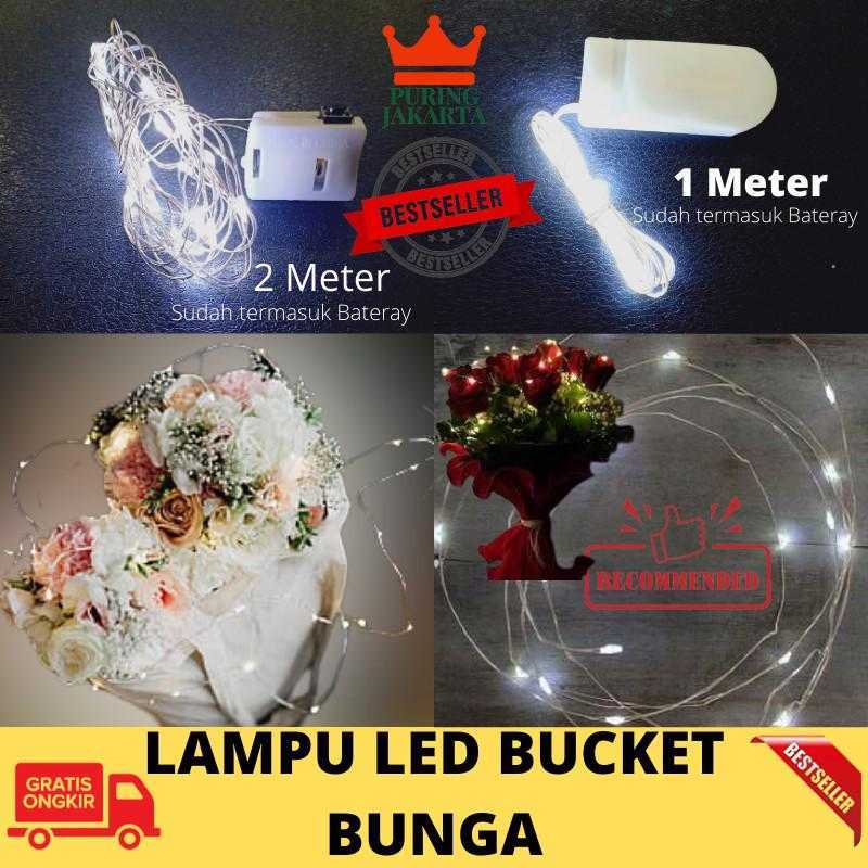 Jual Lampu Buket Bunga Led White - 2 Meter Premium Orginal Import Di ...
