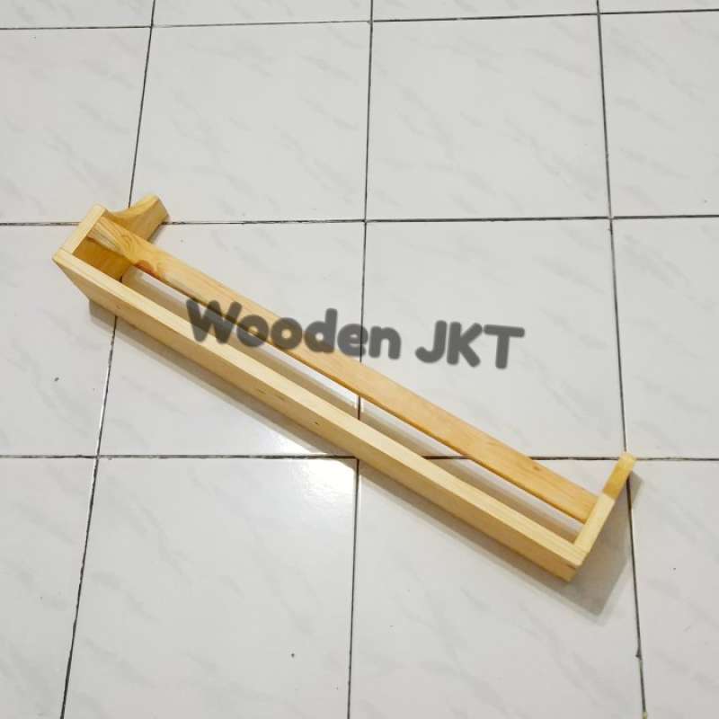 Promo rak kayu / rak dinding / tempat buku / jati belanda / finish ...