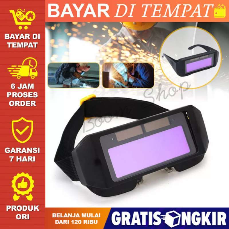 Jual SALE Kaca Mata Las Listrik Hitam Gelap TaffGuard Kacamata Las ...