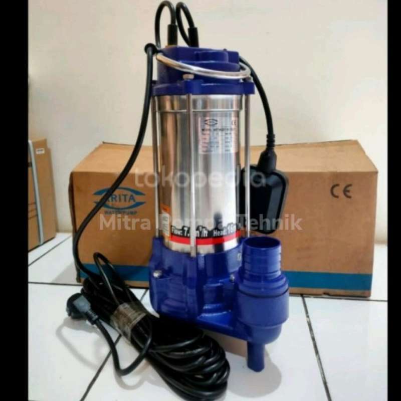 Jual Pompa Celup Air Kotor WQD7-16-1,5FQG 2hp 1 Phase SUBMERSIBLE AUTO di Seller Mitra Pompa ...