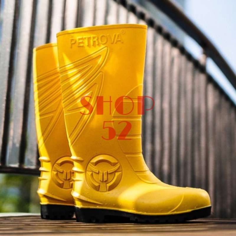 Jual Sepatu Safety Boot Karet Petrova Ultimate Boots Proyek Steel Toe ...