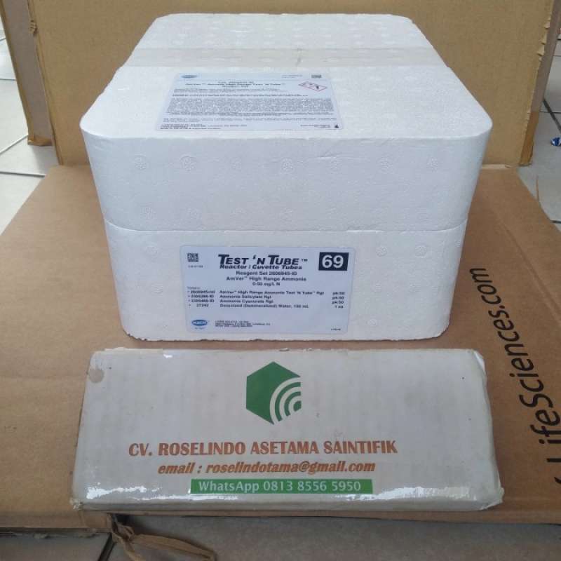 Jual HACH 2606945 Nitrogen-Ammonia Reagent Set HR TNT AmVer (Salicylate ...