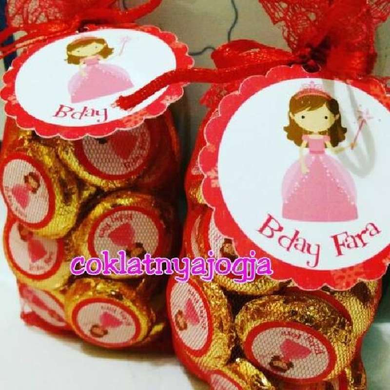 Jual Coklat Coin Full Milk Kemasan Tile Tema Princess di Seller ...
