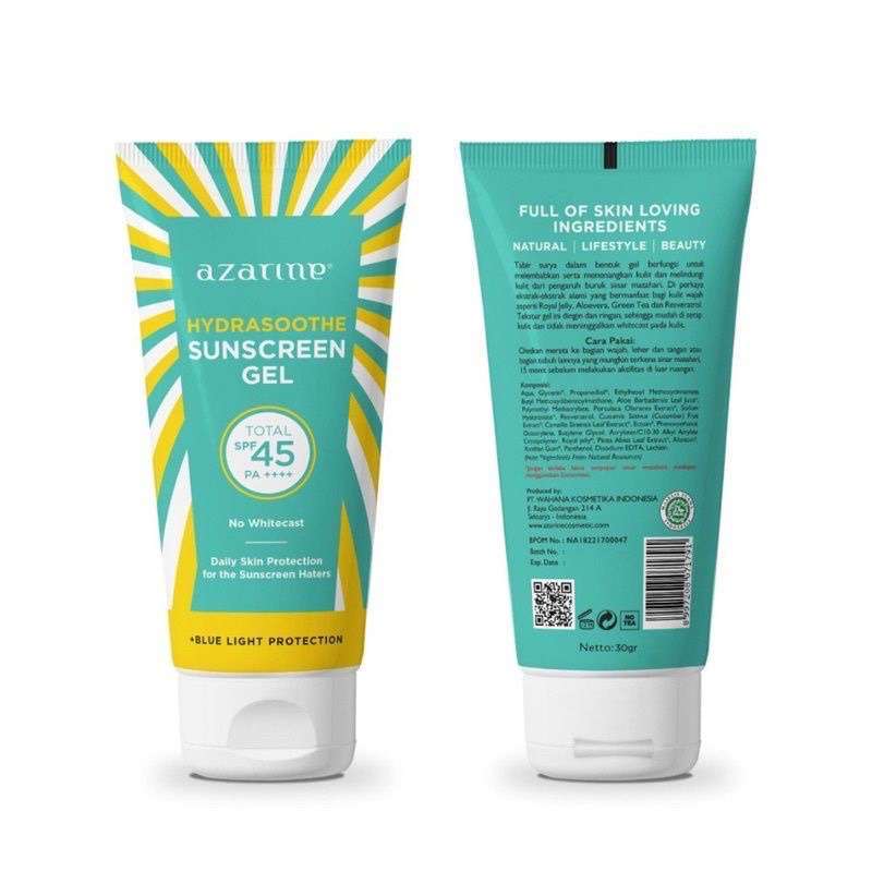 Jual Azarine Hydrasoothe Sunscreen Gel Spf 45 Pa++++ Di Seller Station ...