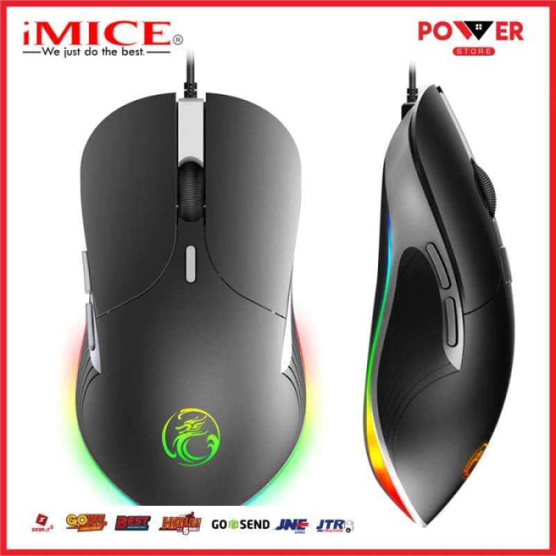 Promo iMice Gaming Mouse LED 3200 DPI Normal Version - X6 - Black ...