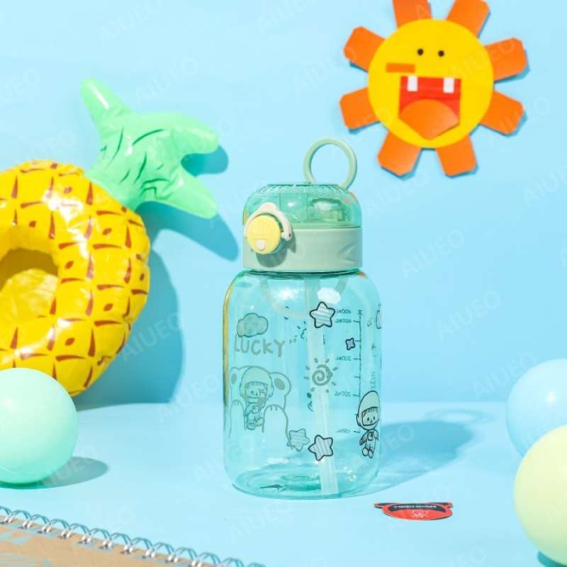 Jual Botol Minum Anak 600 mL Free Sticker Viral Korea - Kuning di ...