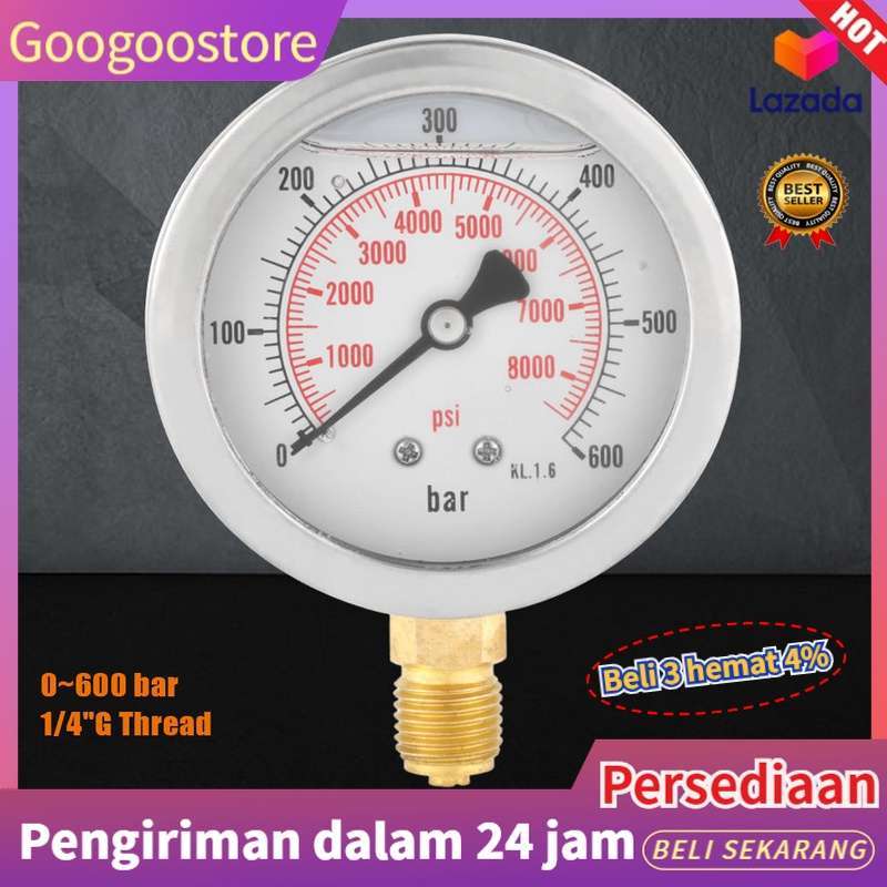 Jual Penawaran Menarikgoogoo 0-600bar G 1-4 63mm Hidrolik Alat Ukur ...
