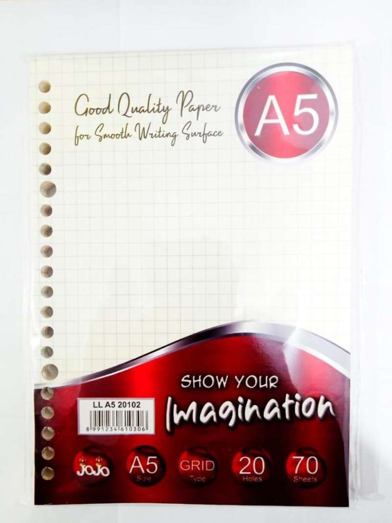 Jual ISI BINDER / LOOSE LEAF A5-70 JOJO KOTAK di Seller tbmomerr - Kota ...