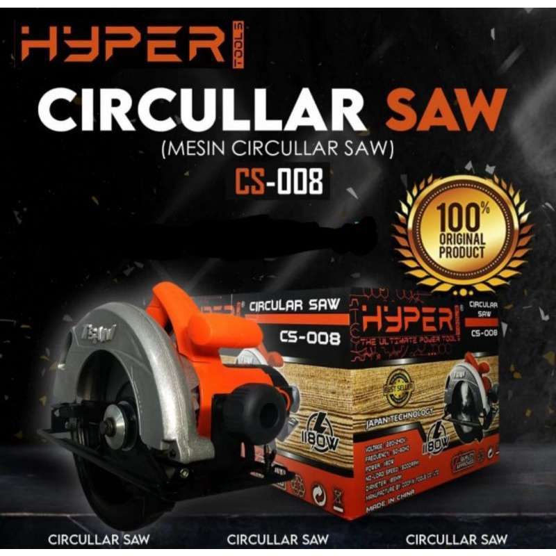 Jual CS-008 MESIN GERGAJI BELAH POTONG KAYU CIRCULAR SAW 7 HYPER CS008 di Seller RAZIQ TEKNIK ...