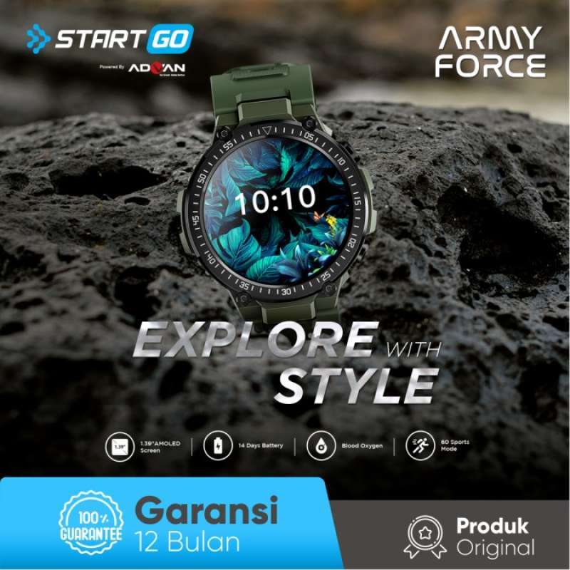 Jual Smartwatch Army Force Startgo 1.39” Amoled Hd Screen 60 Sports ...