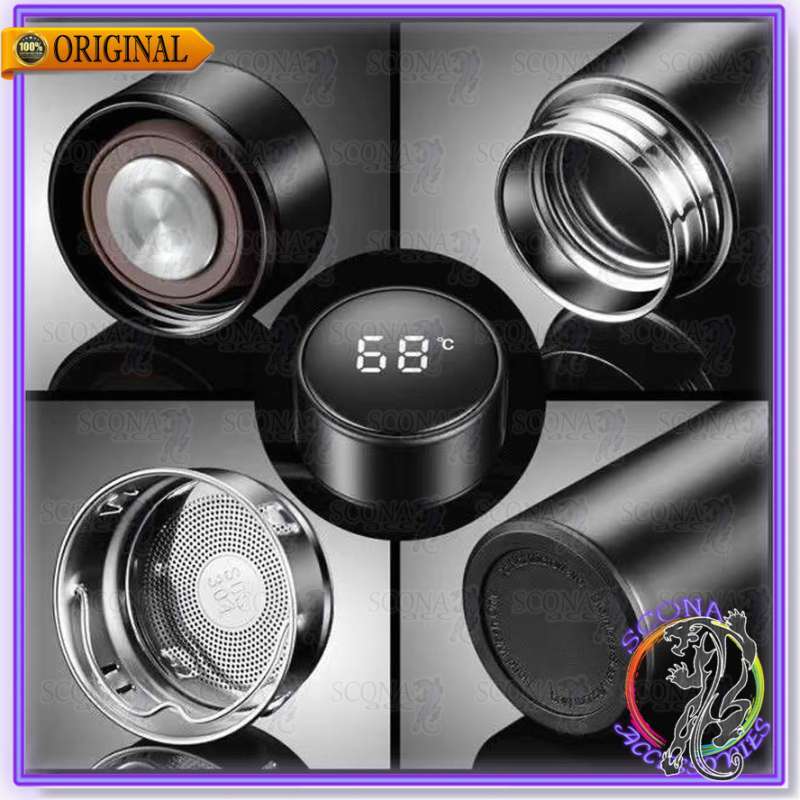 Jual Termos Led Display Suhu Stainless Steel Glow In The Dark 420ml Di ...