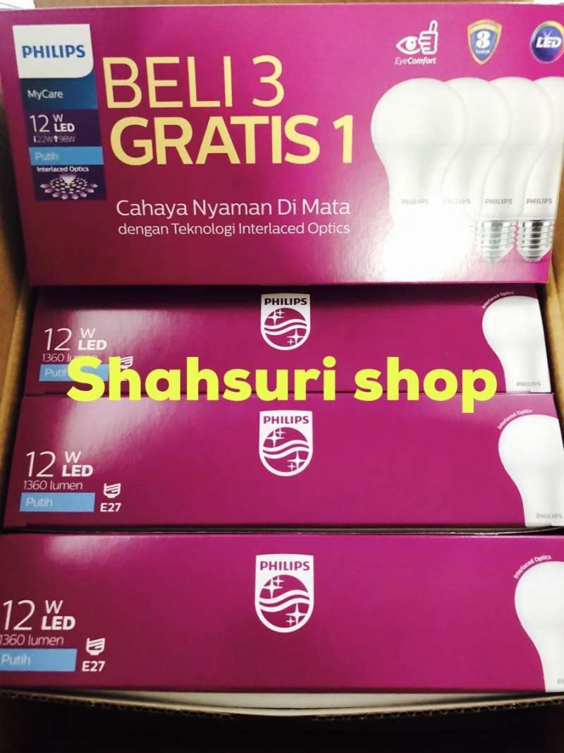 Jual Lampu Philips Paket Led Mycare 12w 12 W Watt Beli 3 Gratis 1 Putih ... Jual Lampu Philips Paket Led Mycare 12w 12 W Watt Beli 3 Gratis 1 Putih ...
