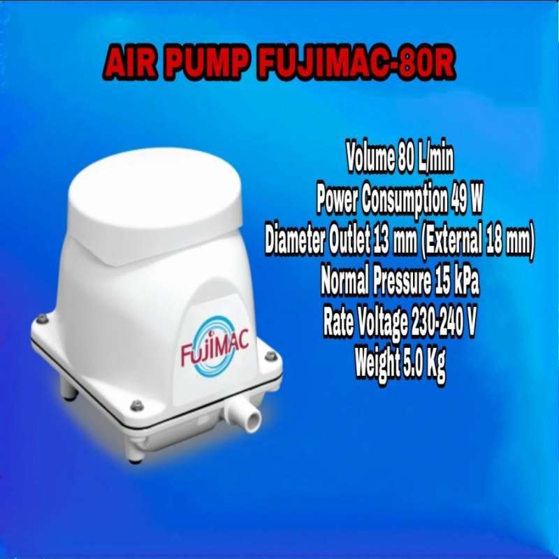 Jual Pompa Udara Pompa Aerator Pompa Gelembung FUJIMAC 80R Original ...