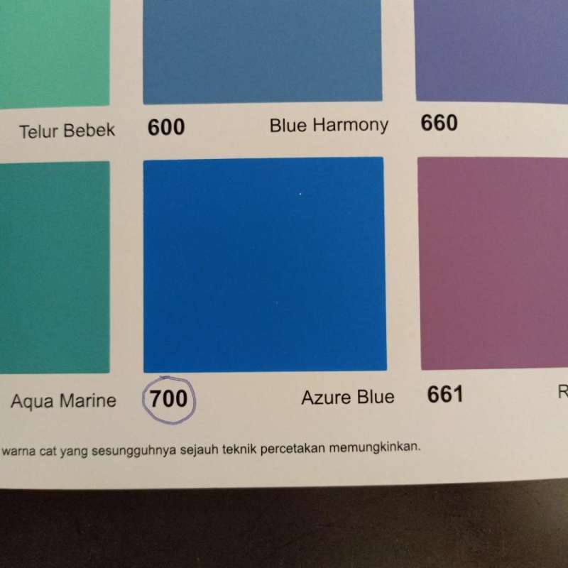 Jual Cat Tembok Avitex 700 Azure Blue Kemasan 1 Kg ( Biru Tua ) Di ...