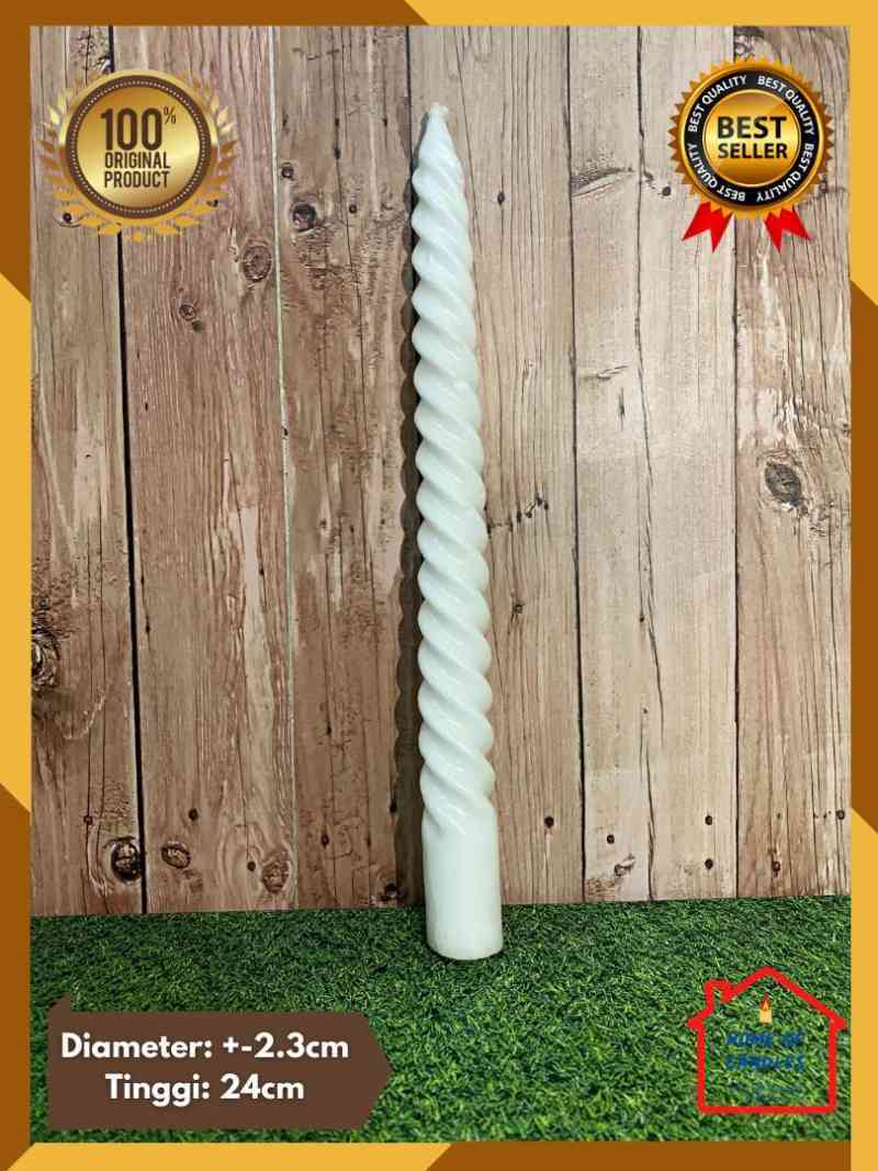 Jual Lilin Spiral Candlelight Dinner|Lilin Ulir Natal Merah Putih Hijau ...