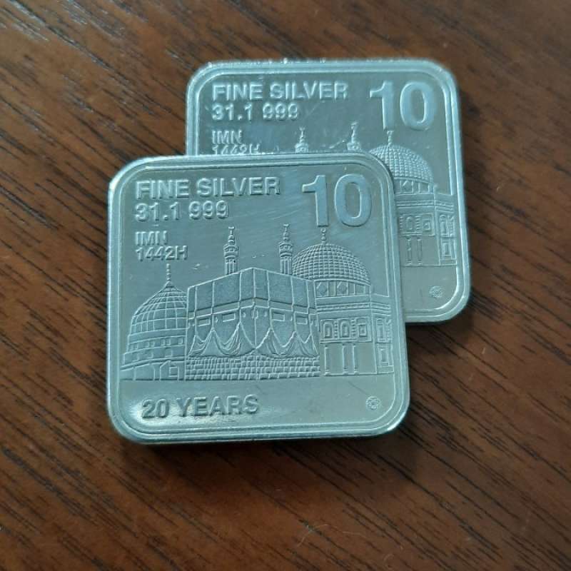 Jual Koin Perak 10 Dirham IMN 1 Oz 31.1 Gr Silver Coin not Nadir RCM ...