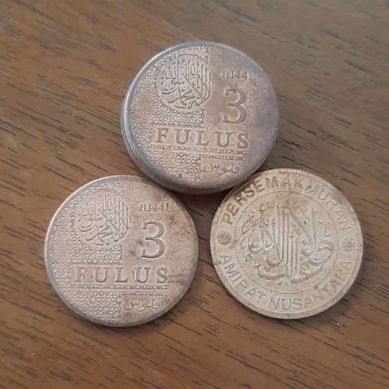 Jual KOIN TEMBAGA 3 FULUS FILS WAKALA BUKAN PERAK DIRHAM UNIK LANGKA di ...