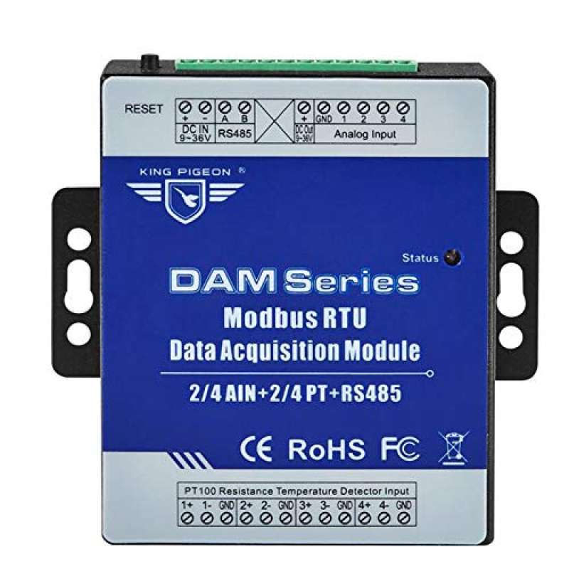 Jual Modul Akuisisi Data Modbus RTU 4 Input Analog 4 Saluran Termometer ...