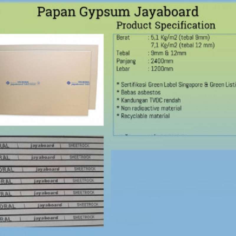 Jual Gypsum Jayaboard Original Murah - Harga Diskon Juni 2024 | Blibli.com
