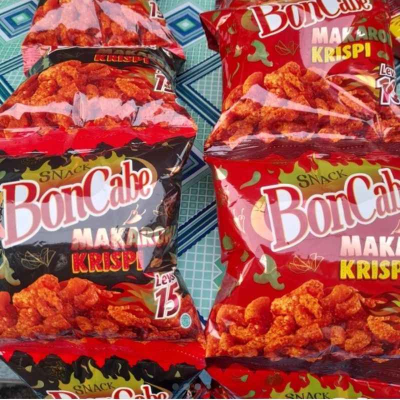 Jual snack boncabe makaroni crispy snack viral snack boncabe level 10 ...
