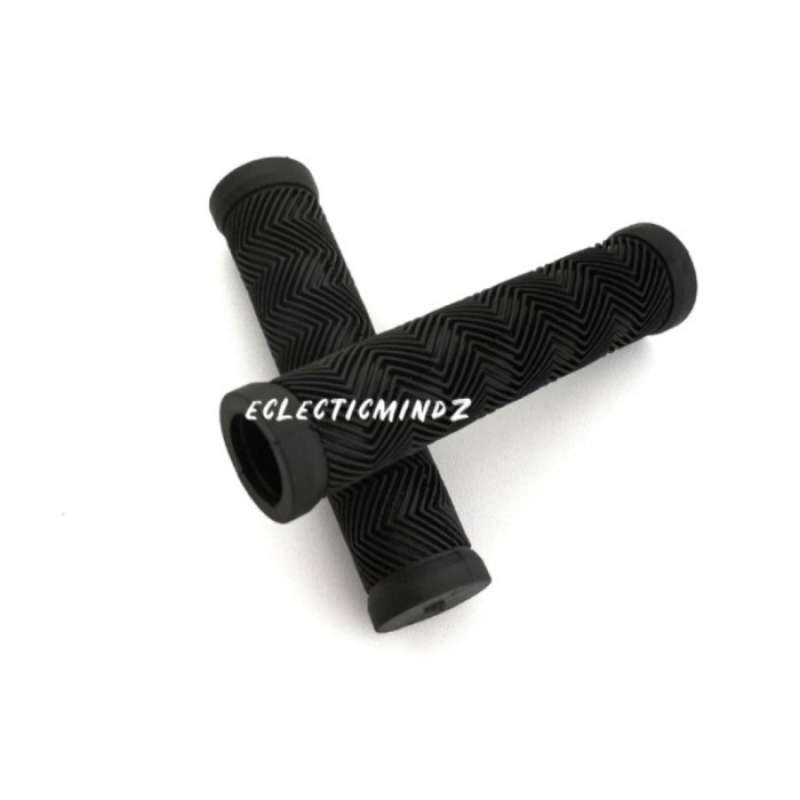 Promo Anti Slip Zigzag Black Rubber Hand Grip Bike Mtb Fixie Minivelo ...