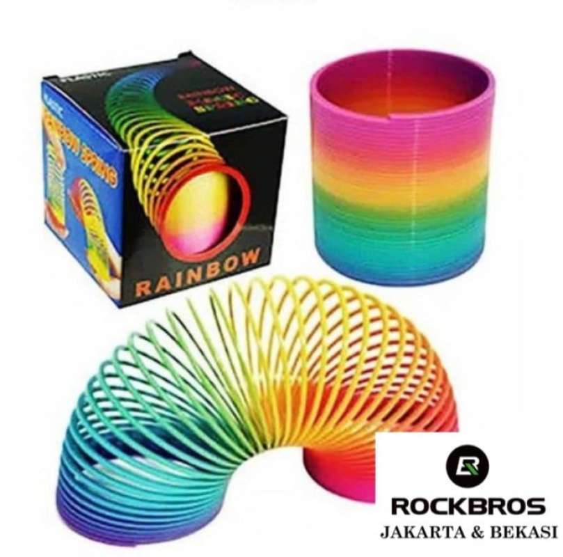 Promo Magic Spring Rainbow Spiral Mainan Anak Squishy Pop It Fidget Toy ...