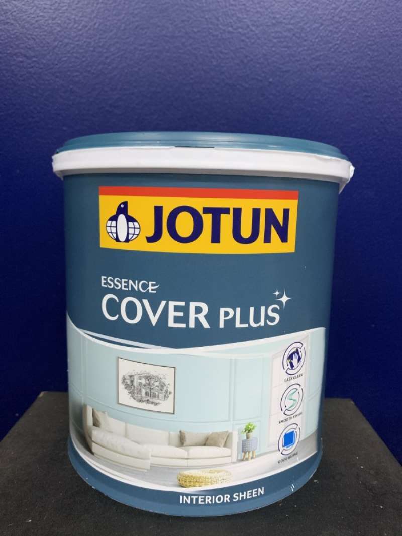 Promo CAT TEMBOK INTERIOR JOTUN COVER PLUS 5KG Diskon 33% di Seller ...