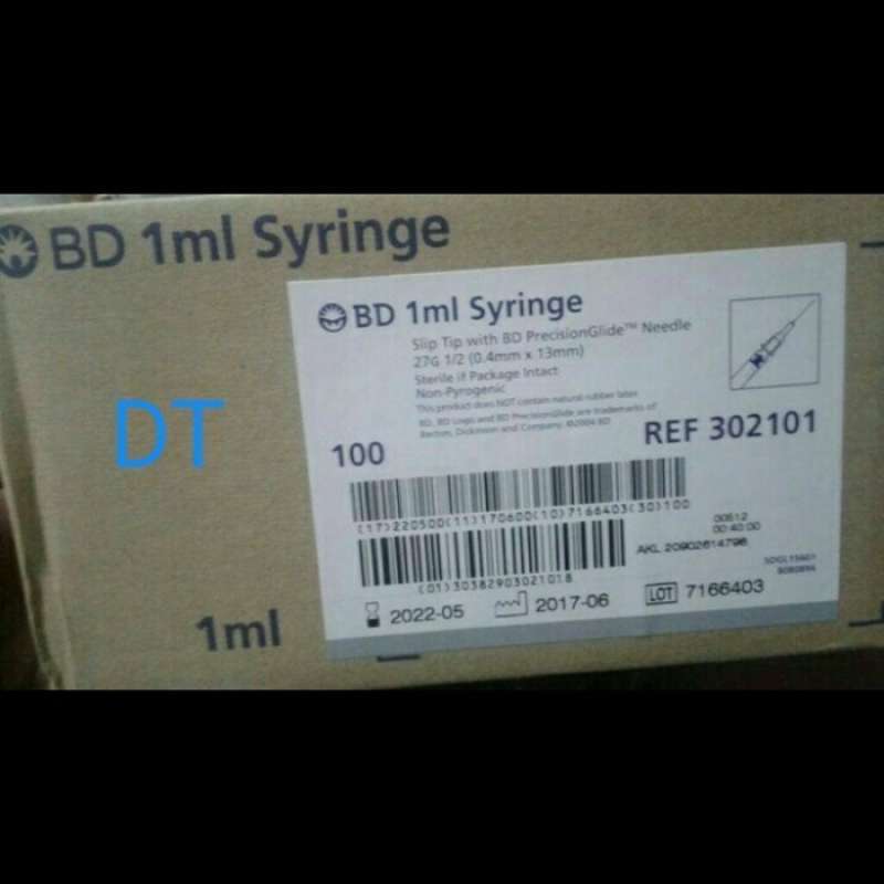 Promo spuit 1 cc BD / Spuit 1 ml Bd syringe Diskon 50% di Seller ...