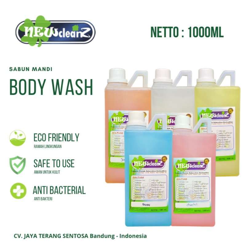 Jual SABUN MANDI BODY WASH HOTEL NEWCLEANZ CAIR LIQUID 1000ML / 1 LITER ...