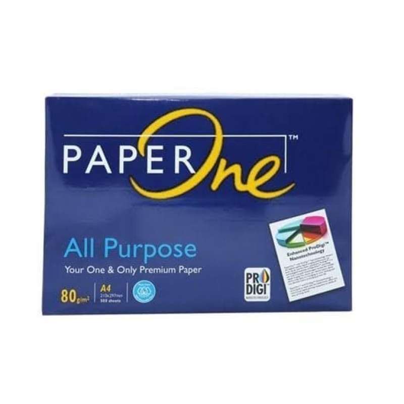 Jual Kertas Hvs A4 80 gsm Paper one Sertifikat PEFC Per Rim (500 lembar) di Seller Atk bandung ...