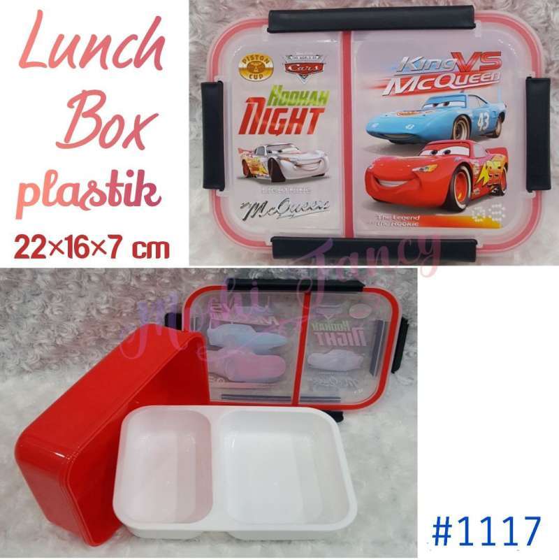 Jual Tempat Makan Plastik Sekat / Box Bekal Plastik / Lunch Box ...
