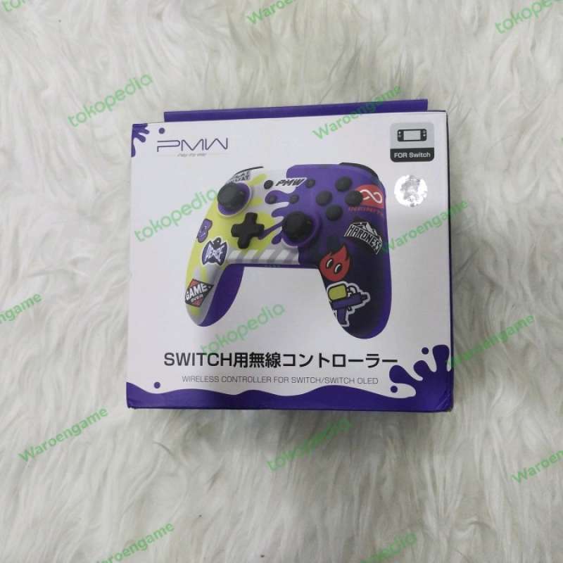 Promo PMW iPlay Nintendo Switch V2 OLED Pro Control Splatoon 3 Edition ...