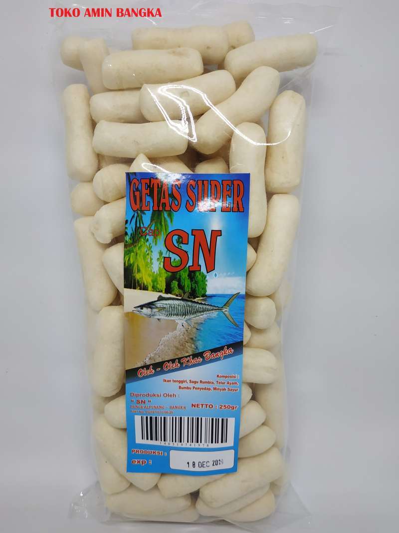 Jual Cap SN Kerupuk Getas Panjang Khas Bangka [250 g] di Seller Toko ...