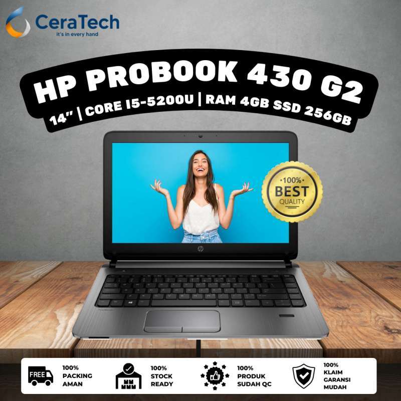 Jual LAPTOP HP PROBOOK 430 G2 - CORE i5 RAM 4GB SSD 256GB GARANSI di ...