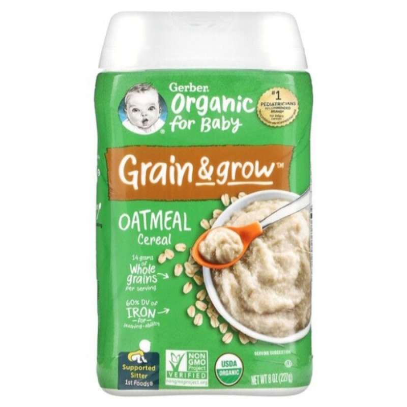 Jual Gerber Grain & Grow Oatmeal Cereal 227.gr Di Seller Kecup.id Store ...