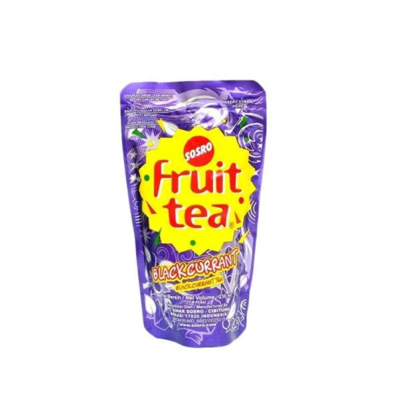 Promo Fruit Tea Sosro Blackcurrant Pouch [200 Ml] Diskon 4% Di Seller ...