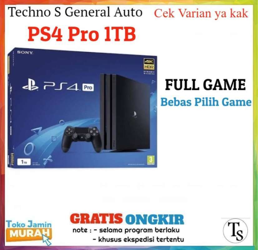 Jual Ps4 Pro 1tb Fullgame Original / Ps 4 Pro 1 Tb Full Game New Seri 72xx - Non Stik Full Set ...