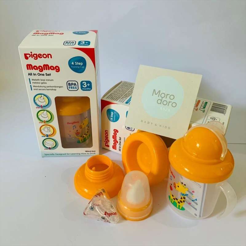 Jual Botol minum Pigeon Mag Mag all in one set - White di Seller ...