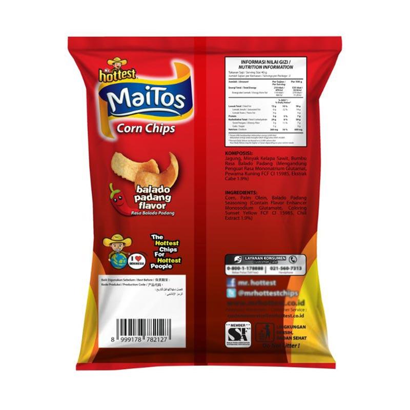 Jual Maitos Corn Chips Balado Padang [80 G] Di Seller Bliblimart Snack ...