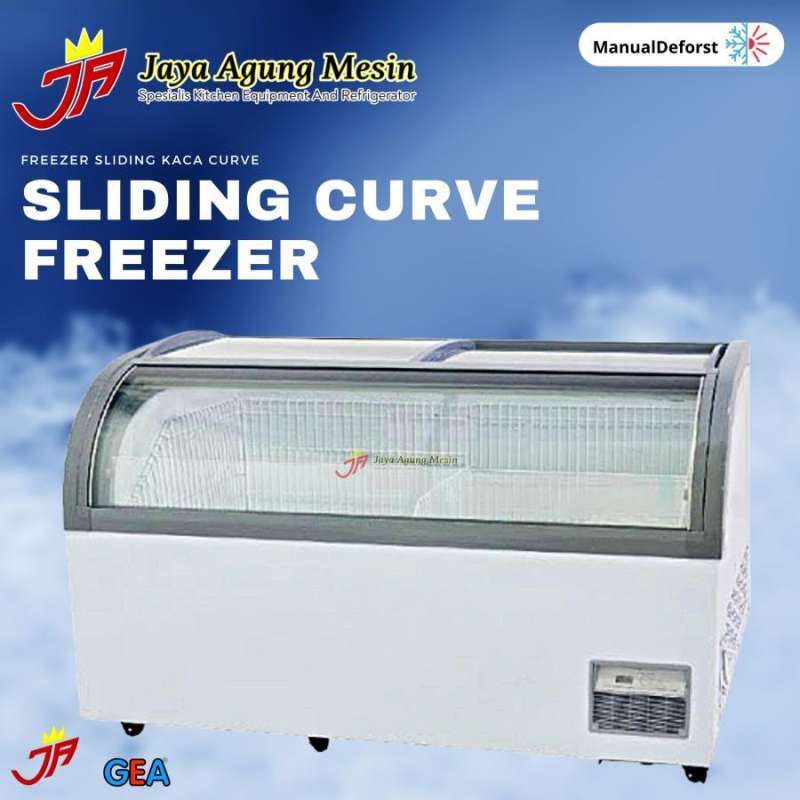 Jual SLIDING CURVE GLASS FREEZER GEA SD-1500QS/Freezer Sliding Curve ...