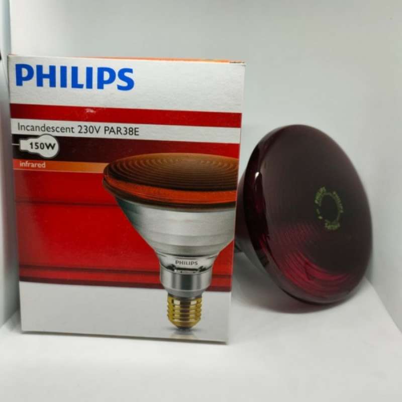 Promo Lampu Terapi Philips Infraphil PAR 38 IR 150W Infrared Diskon 29% di Seller Sunbrink ...