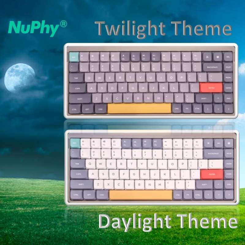 Jual Nuphy Air75 Wireless Mechanical Keyboard - Daylight Theme Keycaps ...